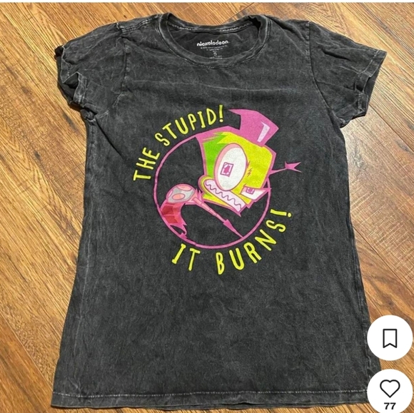 Hot Topic | Tops | Nickelodeon Invader Zim Top | Poshmark